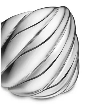 David Yurman Sterling Sculpted Cable Ring - Silver