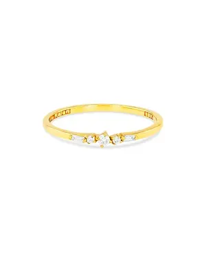 SUZANNE KALAN 18k Yellow Fireworks Diamond Band - Gold