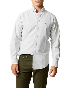 Rodd & Gunn Striped Oxford Shirt - Eucalyptus