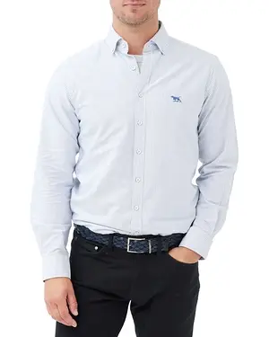 Rodd & Gunn Striped Oxford Shirt - Royal
