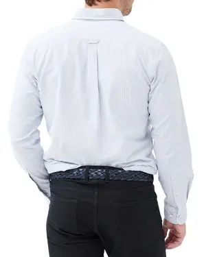 Rodd & Gunn Striped Oxford Shirt - Royal