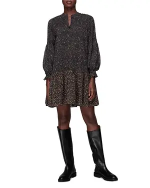 Whistles Riley Degrade Leaves Dress