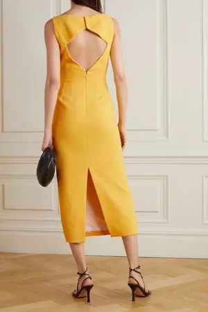 EMILIA WICKSTEAD Cleo Open-back Cloqué Midi Dress