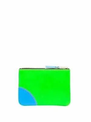 Comme Des Garçons Super Fluo Goatskin Wallet - Green