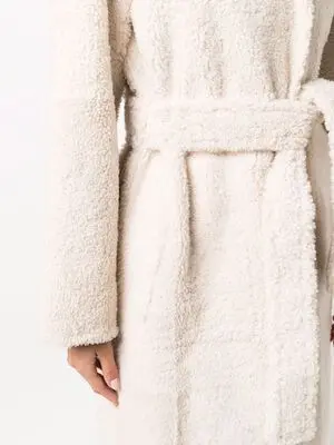 YVES SALOMON Belted Shearling Coat