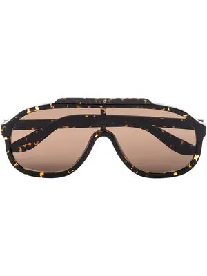 Gucci Pilot Frame Sunglasses - Brown