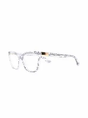 Dolce & Gabbana Slogan Cat-eye Glasses