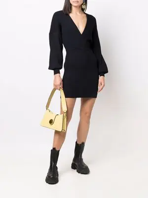GANNI V-neck Mini Dress