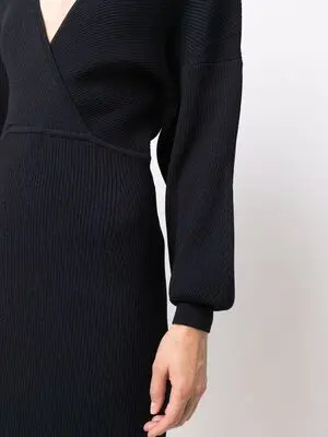 GANNI V-neck Mini Dress