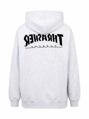 Supreme X Thrasher Graphic-Print Hoodie - Grey | Editorialist
