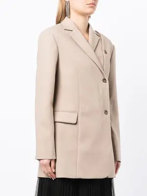 Rokh Asymmetrical Button Blazer