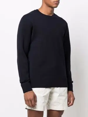 Orlebar Brown Crew Neck Knitted Jumper - Blue