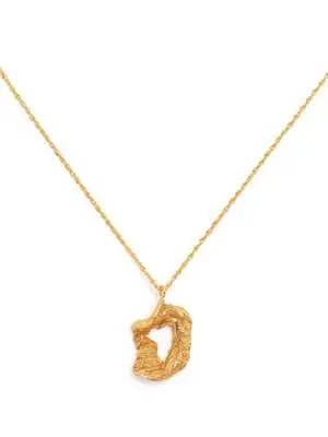 LOVENESS LEE D Alphabet Pendant Necklace - Gold