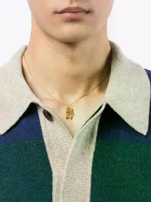 LOVENESS LEE H Alphabet Pendant Necklace - Gold