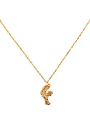 LOVENESS LEE F Alphabet Pendant Necklace - Gold