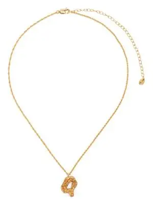 LOVENESS LEE Q Alphabet Pendant Necklace - Gold