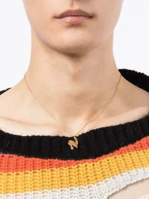 LOVENESS LEE N Alphabet Pendant Necklace - Gold