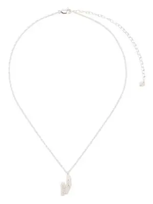 LOVENESS LEE V Alphabet Pendant Necklace - Silver