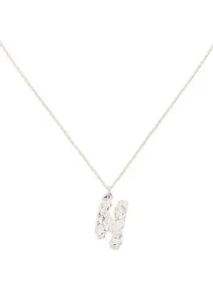 LOVENESS LEE H Alphabet Pendant Necklace - Silver