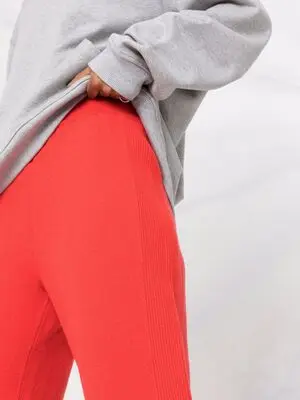 Alberta Ferretti Ribbed Knit Track Pants