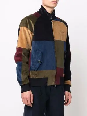 Baracuta X Noah Patchwork Corduroy Jacket In Blue - 44% Off