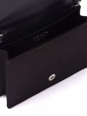Prada Crystal-embellished Cardholder - Neutrals