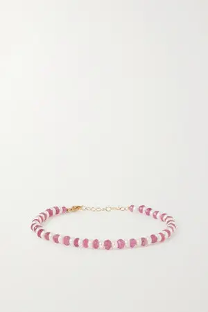 Jia Jia Gold Sapphire Bracelet Pink