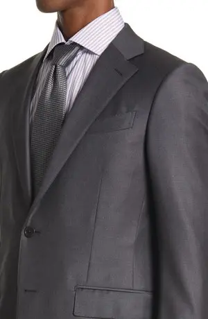 Zegna Classic Fit Grey Wool Suit