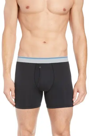 Mack Weldon 18 Hour Boxer Briefs True Black