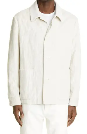 Zegna Cotton & Cashmere Corduroy Overshirt