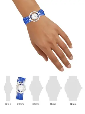 Chopard Happy Diamonds Icons 18k White Gold, Diamond, & Leather Wrap-strap Watch