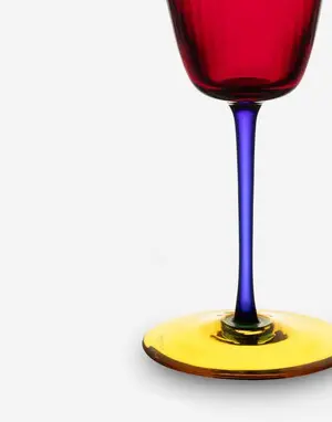 Dolce & Gabbana Hand-blown Murano White Wine Glass - Multicolor