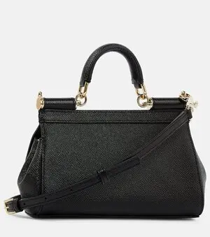 Dolce & Gabbana Sicily Mini Leather Crossbody Bag - Black