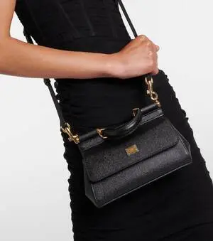 Dolce & Gabbana Sicily Mini Leather Crossbody Bag