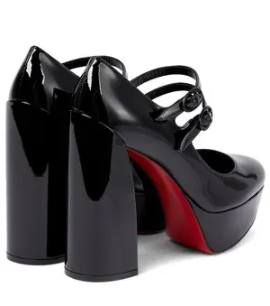 CHRISTIAN LOUBOUTIN Movida Jane 130 Leather Platform Pumps
