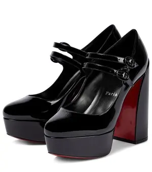 CHRISTIAN LOUBOUTIN Movida Jane 130 Leather Platform Pumps