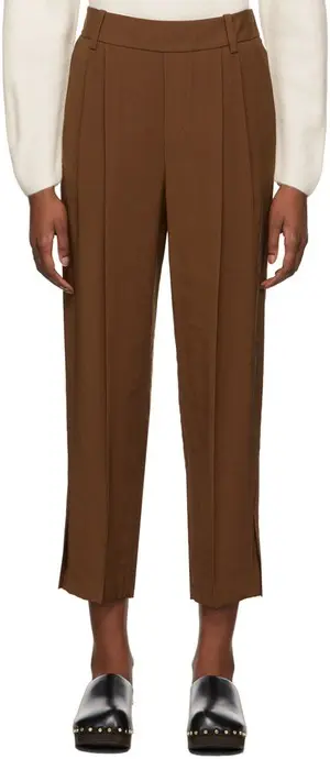 Vince Vince Black Stove Pipe Pull-On Trousers Dk Vicuna-241dkv
