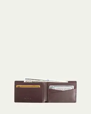 ROYCE NEW YORK Rfid Blocking Bifold Wallet, Personalized Brown
