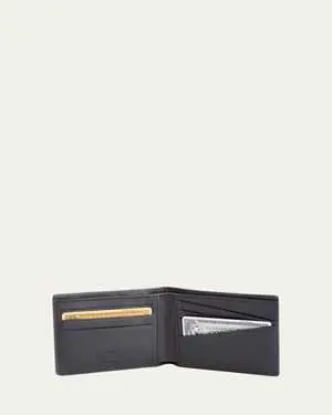ROYCE NEW YORK Rfid Blocking Bifold Wallet, Personalized - Navy Blue And Black