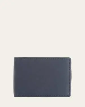ROYCE NEW YORK Rfid Blocking Bifold Wallet, Personalized Navy Blue