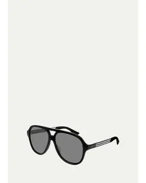 Gucci Aviator Logo Sunglasses