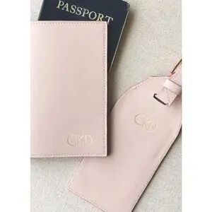 BELL'INVITO Monogram Passport Cover - Cielo