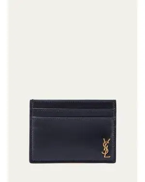 Saint Laurent Monogram Card Case - Black