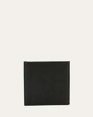FERRAGAMO Revival Gancini Bi-fold Leather Wallet, /red - Black