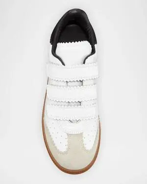 Isabel Marant Étoile Beth Grip-strap Sneakers - White/black