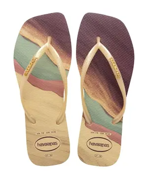 Havaianas Slim Square Flip Flops - Buttercream