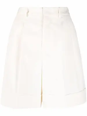 Red Valentino High-waisted Tailored Shorts - White