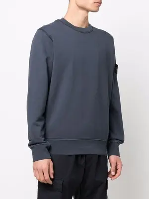 Stone Island Compa-patch Crew-neck Weathirt