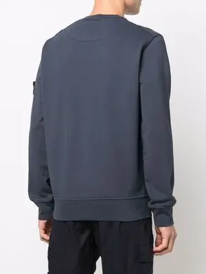 Stone Island Compa-patch Crew-neck Weathirt