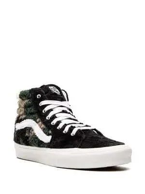 VANS Sk8-hi Sherpa Camo Sneakers - Black